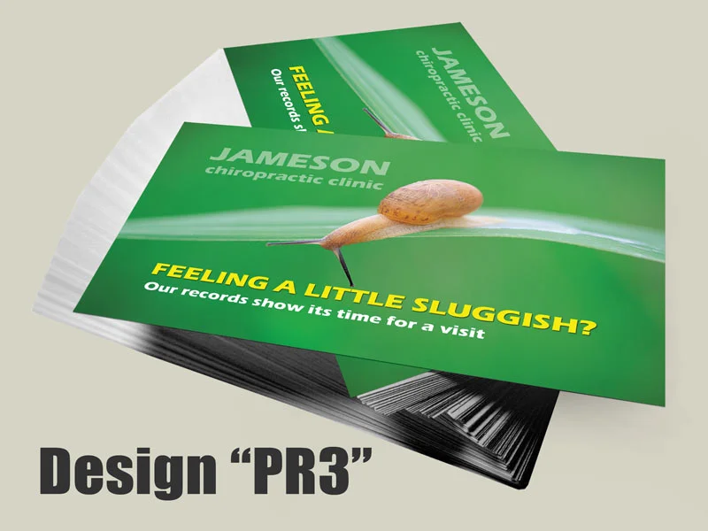 Stunning Chiropractic Recall Postcards-Custom- $99.95 / 500