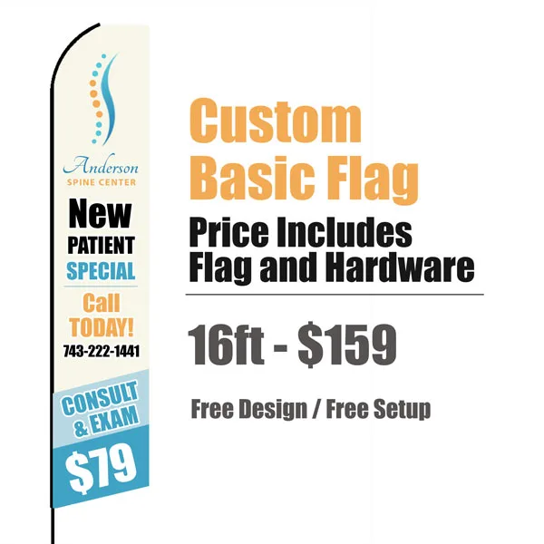 Custom Basic Flag - MORGAN PROFESSIONAL PRODUCTS